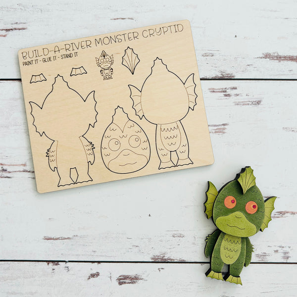 Build a River Monster Cryptid Pop-Out Card – Glowforge Shop