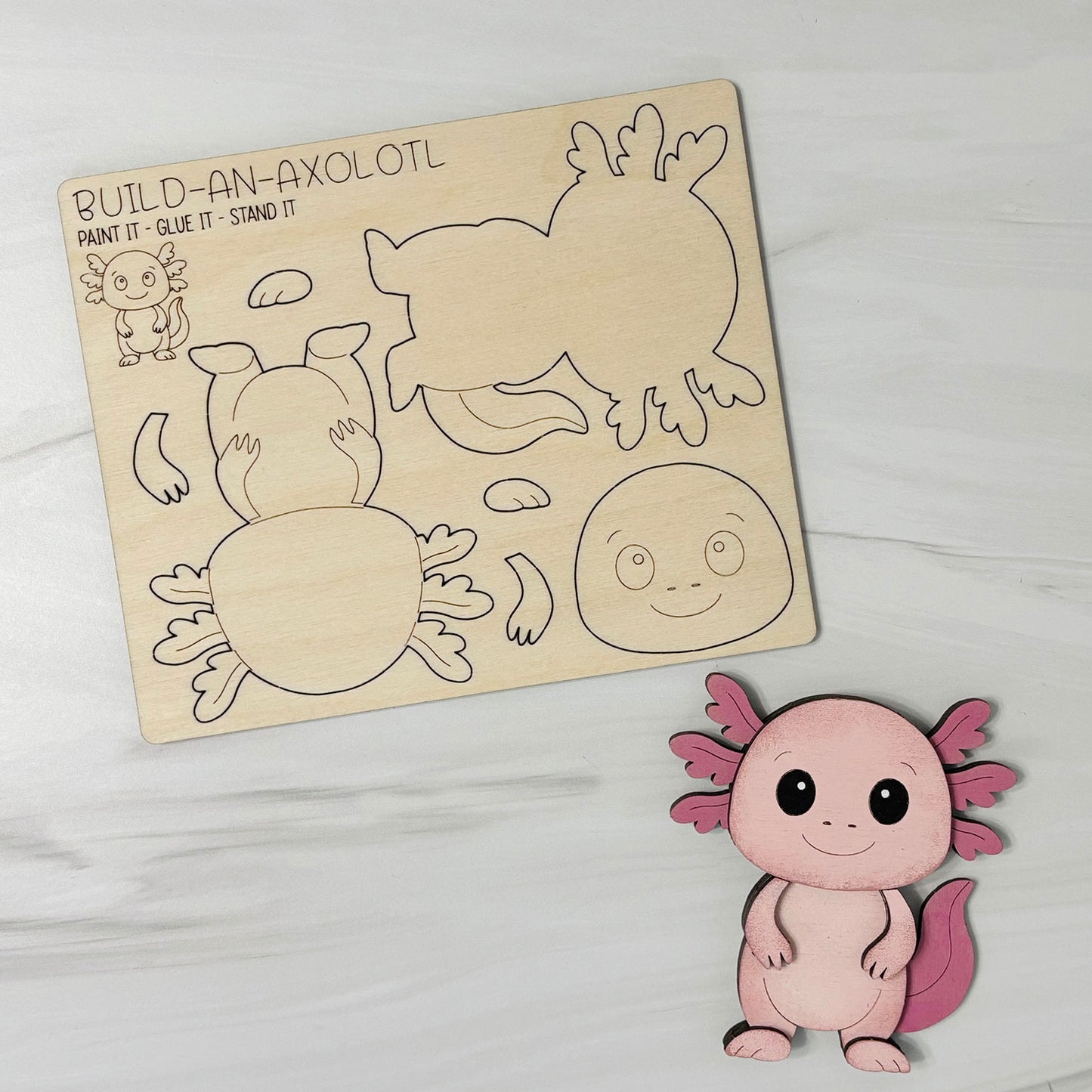 Build an Axolotl Pop-Out Card – Glowforge Shop