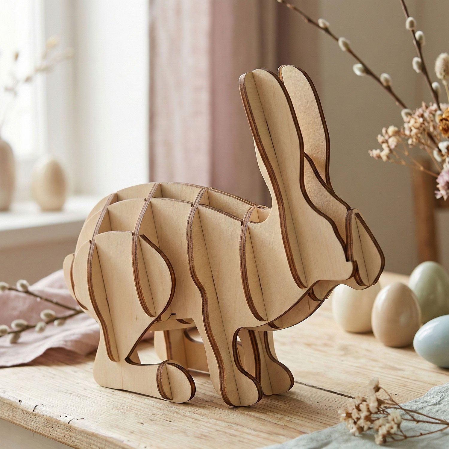 Bunny 3D Puzzle - Cute Easter Decor – Glowforge Shop