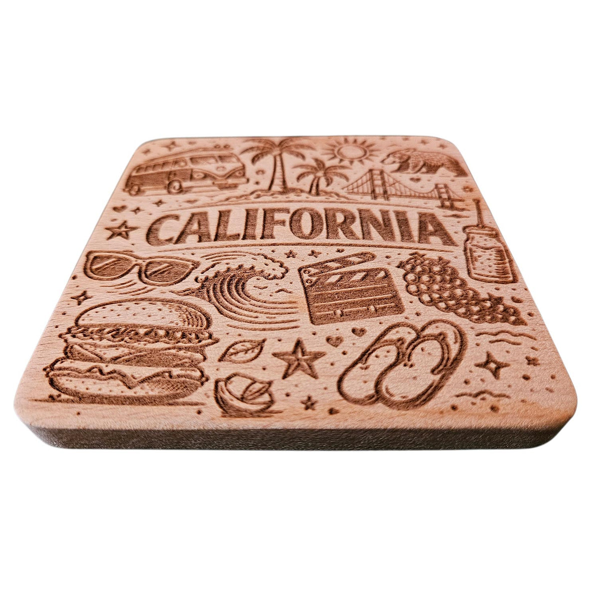 California Coaster Design – Glowforge Shop