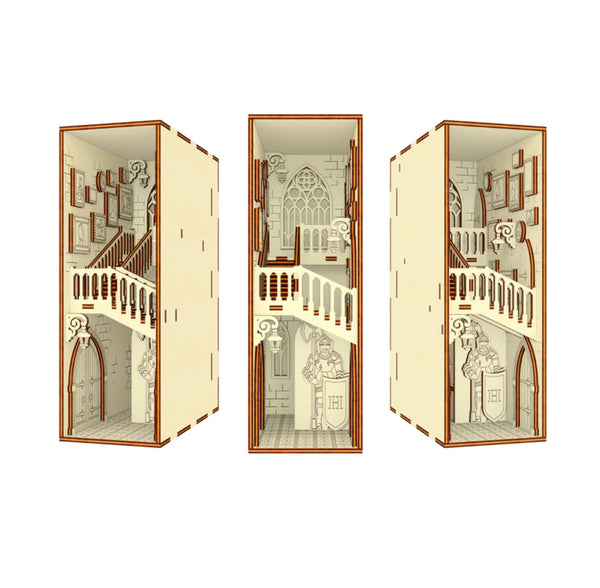Enchanting Miniature Castle Book Nook for Your Bookshelf – Glowforge Shop