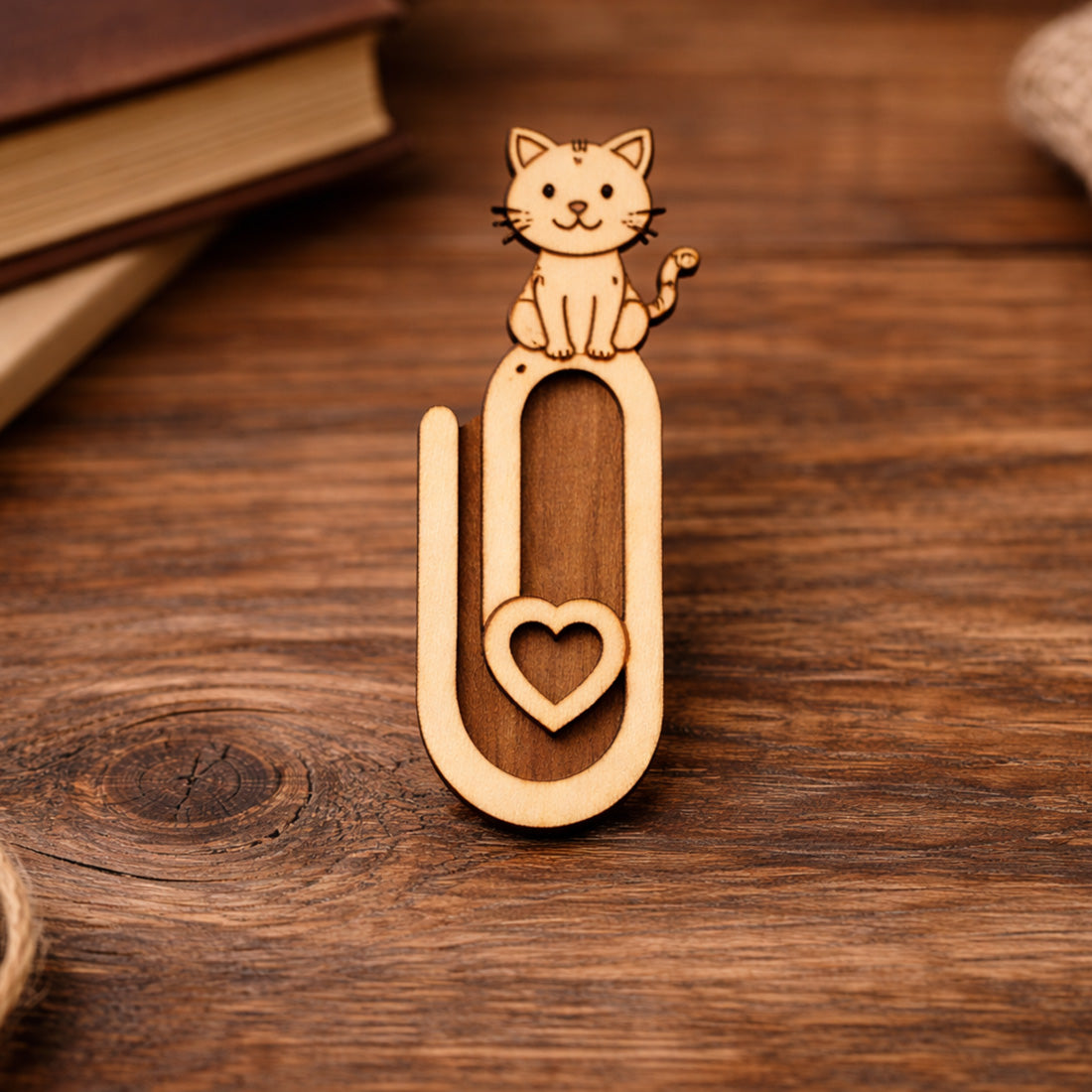 Cat Paperclip Bookmark – Glowforge Shop