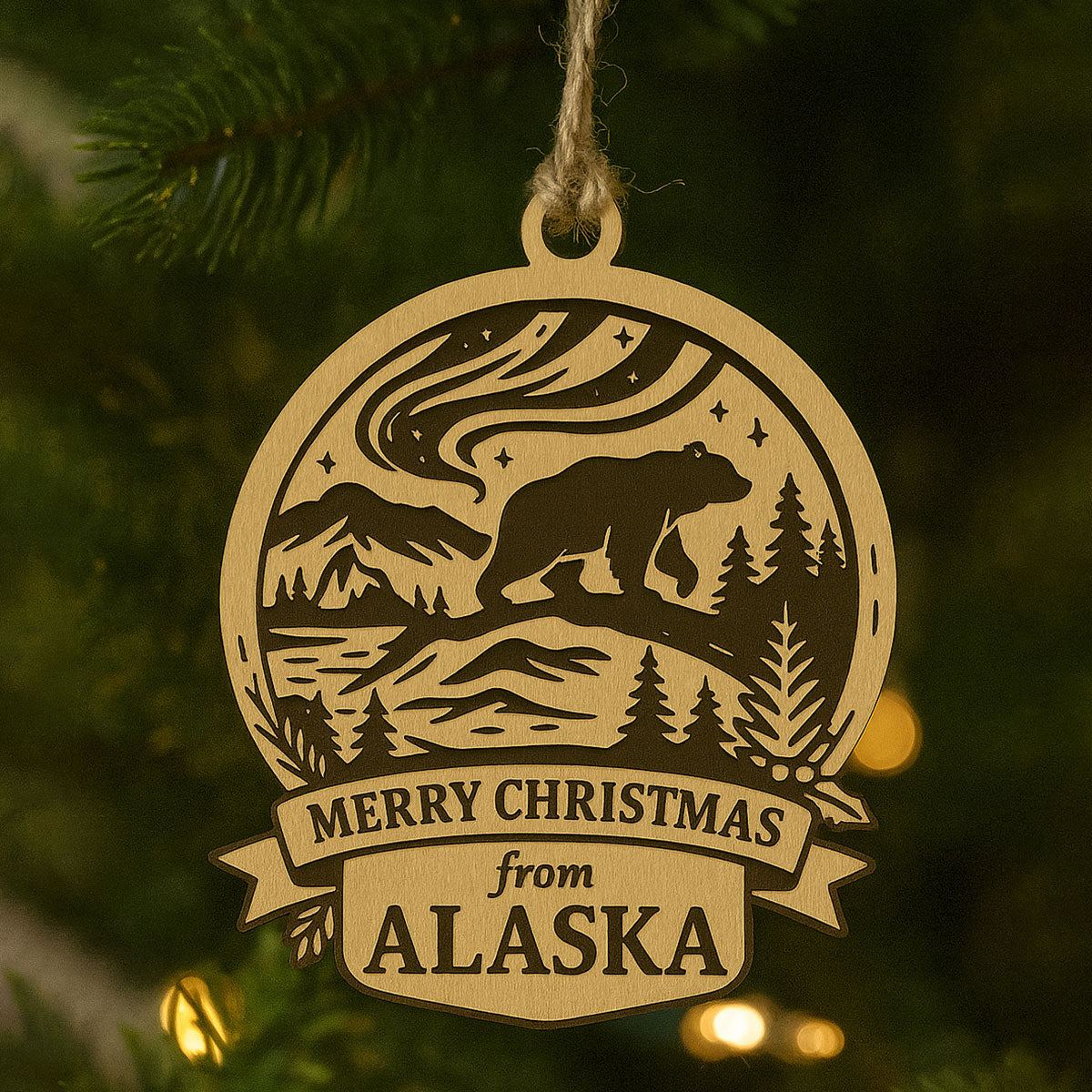 Christmas Across America Ornament - Alaska – Glowforge Shop