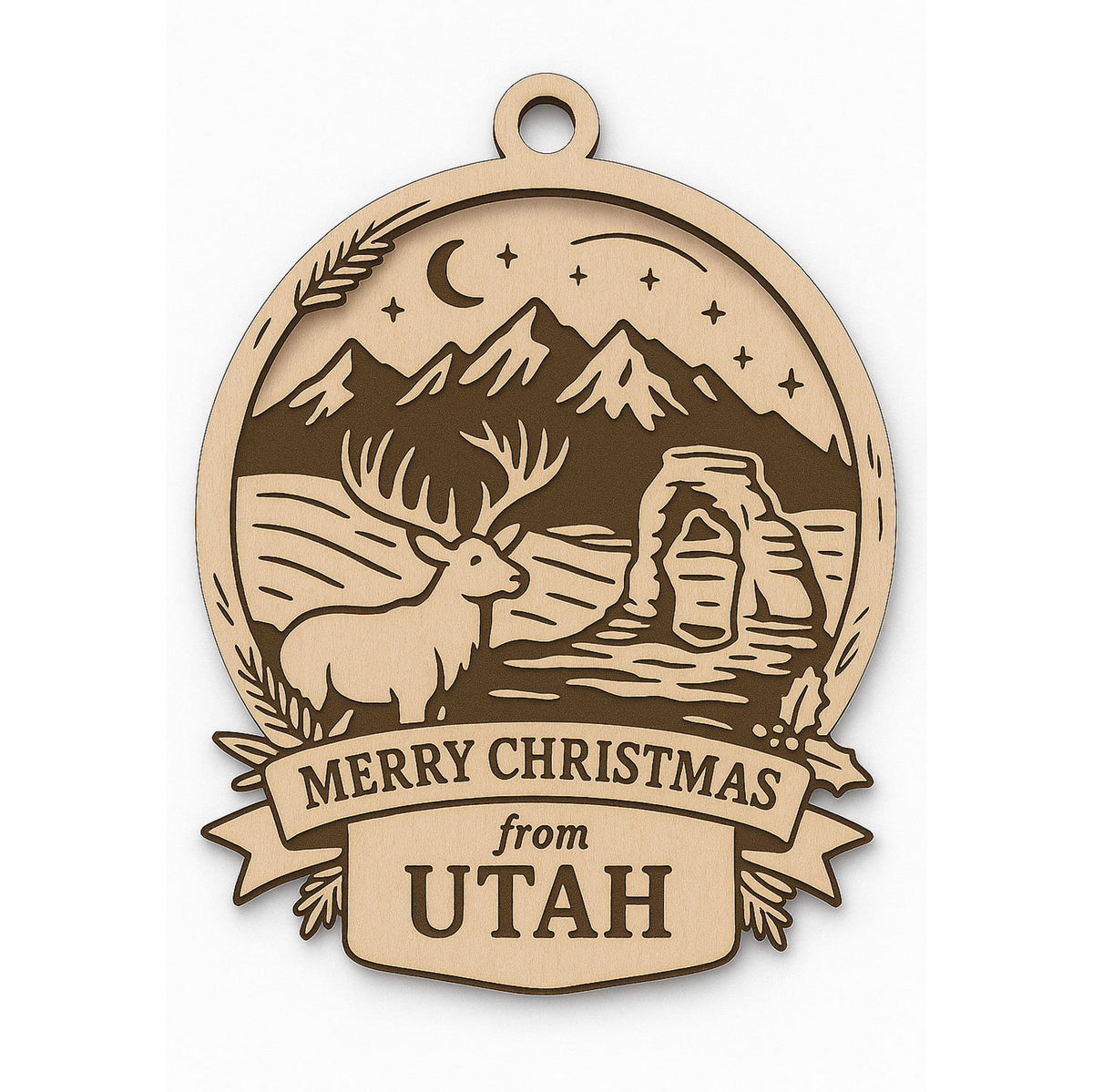 Christmas Across America Ornament - Utah – Glowforge Shop