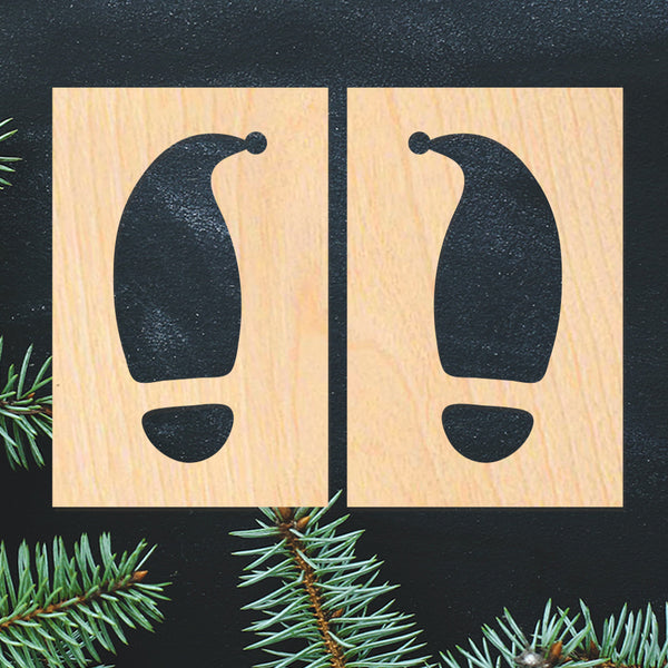 Christmas Elf Boot Footprint Stencil – Glowforge Shop