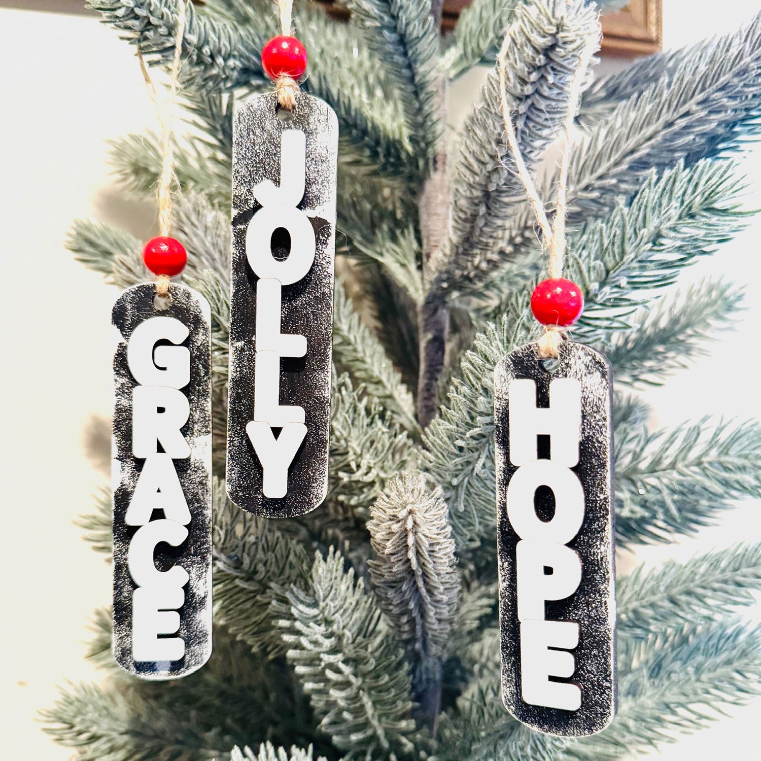 Christmas Word Ornaments (Set of 10) – Collection Two – Glowforge Shop