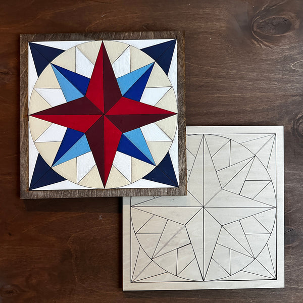 Compass Rose Barn Quilt – Glowforge Shop