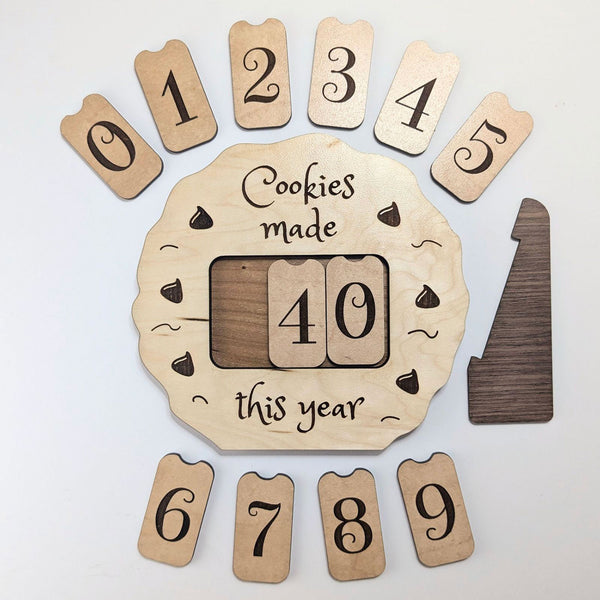 Cookies Baked Tracker Shelf Sitter for the Baker's Kitchen – Glowforge Shop