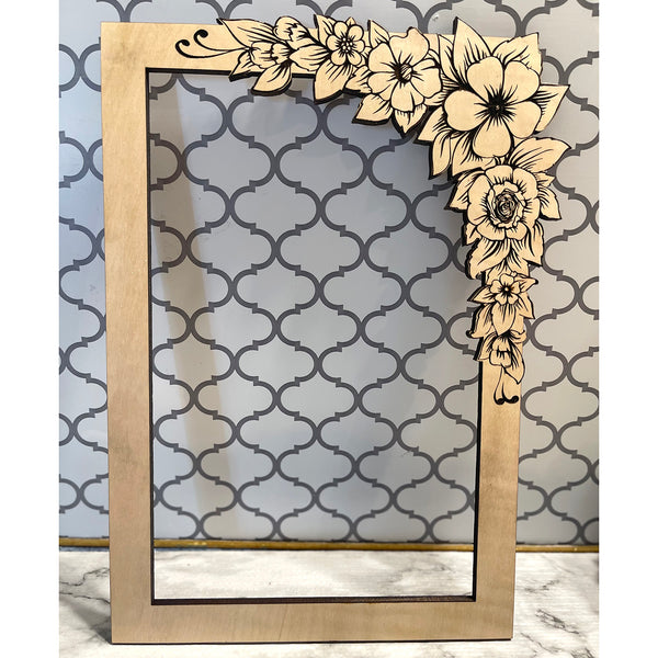 Corner Flower Picture Frame – Glowforge Shop