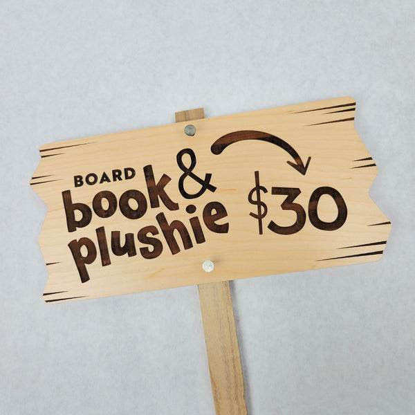 Customizable Cartoon Style Wooden Sign – Glowforge Shop