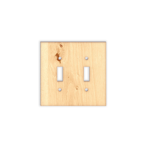 Customizable Double Light Switch Cover - Rectangle – Glowforge Shop