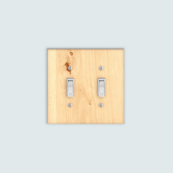 Customizable Double Light Switch Cover - Rectangle – Glowforge Shop