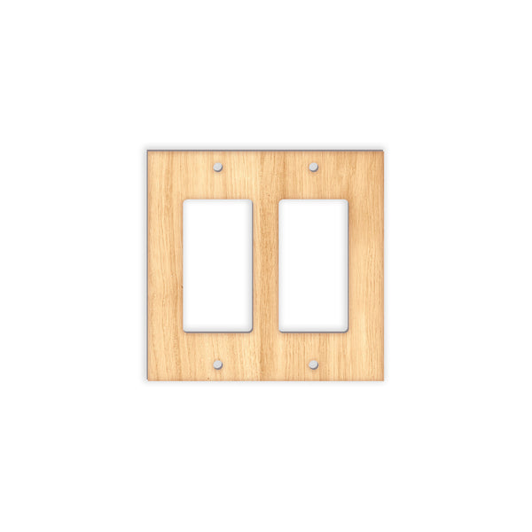 Customizable Double Rocker Light Switch Cover - Rectangle – Glowforge Shop