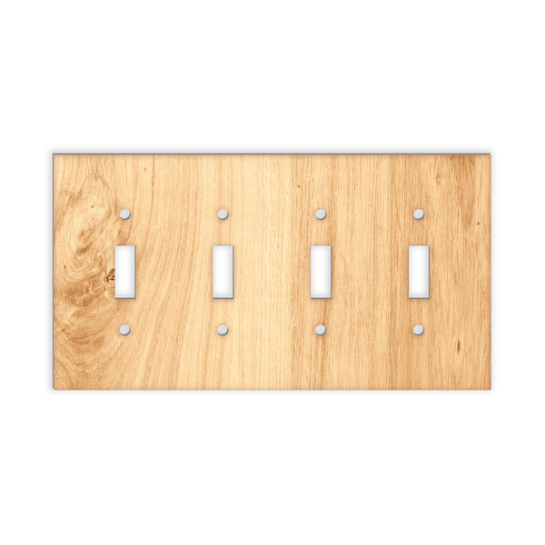 Customizable Quad Light Switch Cover - Rectangle – Glowforge Shop