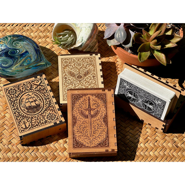 Customizable Rotating Playing Card Case - Light Proofgrade – Glowforge Shop