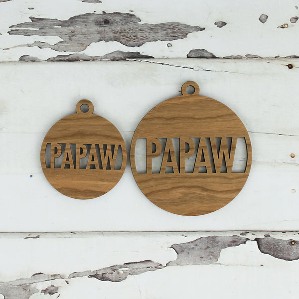 Customizable Round Papaw Gift Tags - Father’s Day Gift Tags (Set of 2 ...