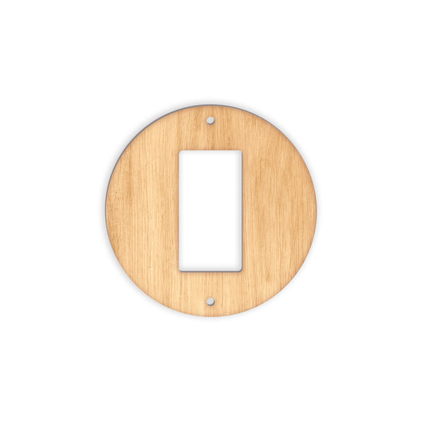Customizable Single Rocker Light Switch Cover - Circle – Glowforge Shop