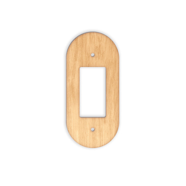 Customizable Single Rocker Light Switch Cover - Oval – Glowforge Shop