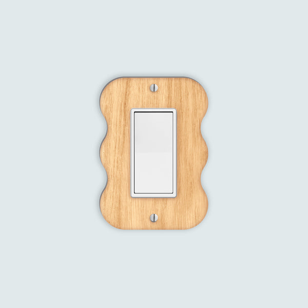 Customizable Single Rocker Light Switch Cover - Wavy – Glowforge Shop