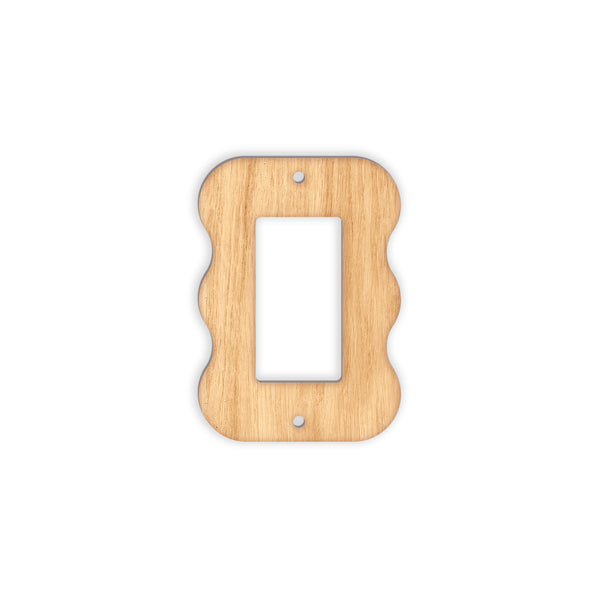 Customizable Single Rocker Light Switch Cover - Wavy – Glowforge Shop