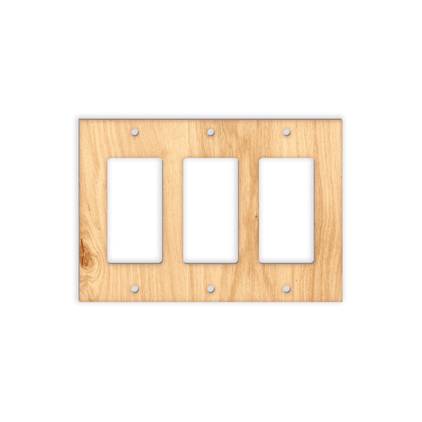 Customizable Triple Rocker Light Switch Cover - Rectangle – Glowforge Shop