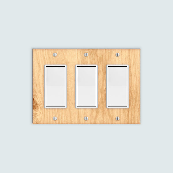 Customizable Triple Rocker Light Switch Cover - Rectangle – Glowforge Shop