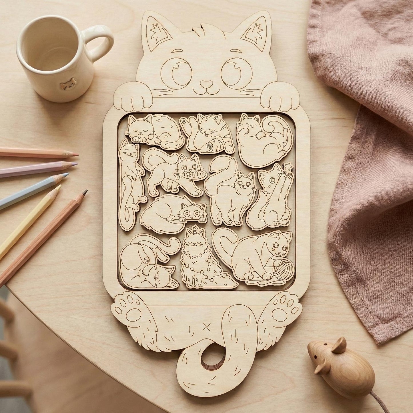 Cute Cat Puzzles - Fun and Easy Assembly for Kids and Playtime ...