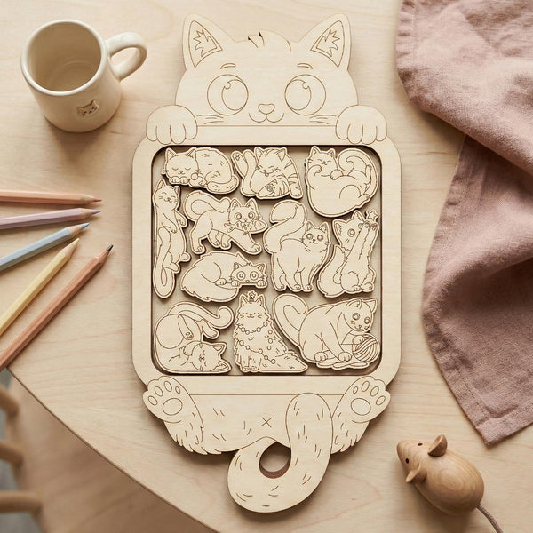 Cute Cat Puzzles - Fun and Easy Assembly for Kids and Playtime ...