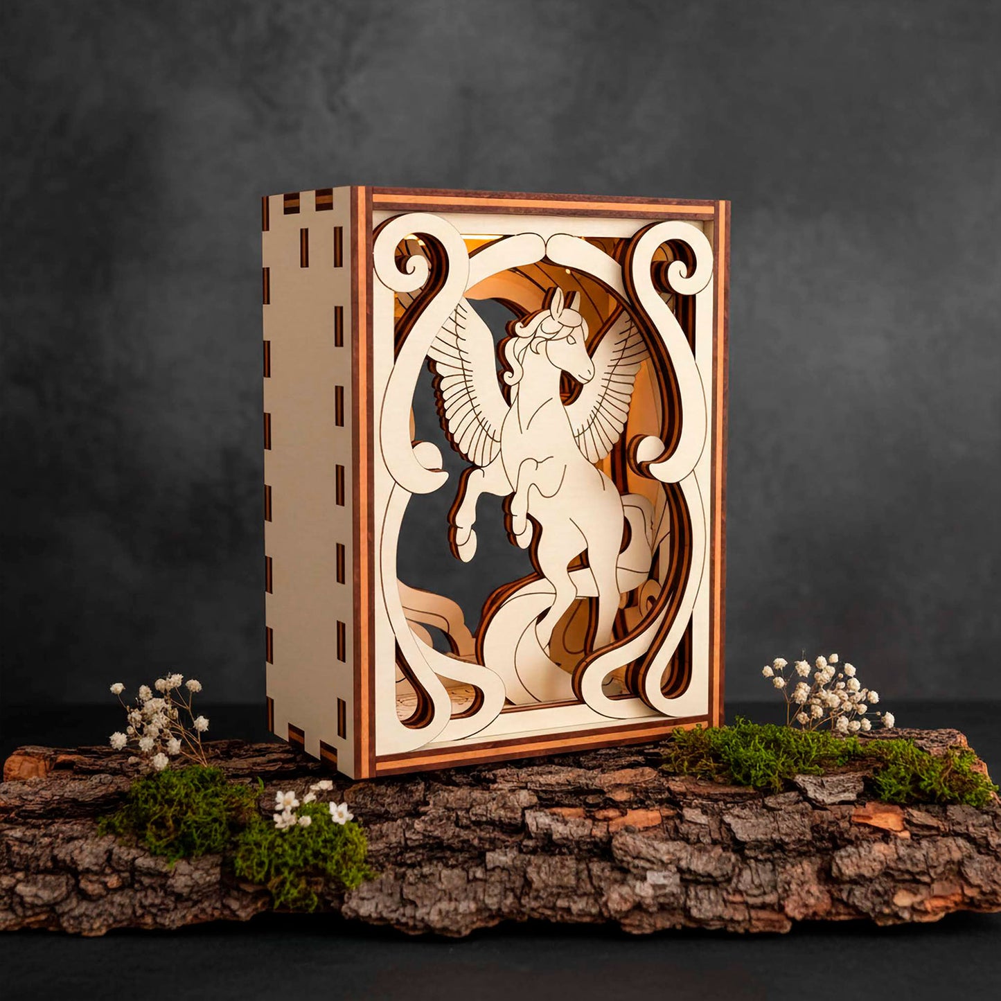 Decorative Box with Pegasus - Fantasy Scene with Magical Detail ...