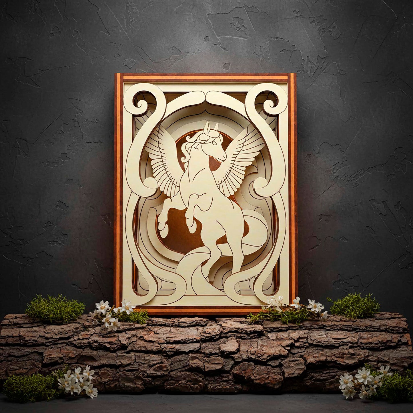 Decorative Box with Pegasus - Fantasy Scene with Magical Detail ...