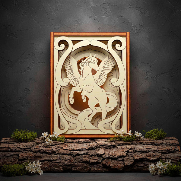 Decorative Box with Pegasus - Fantasy Scene with Magical Detail ...