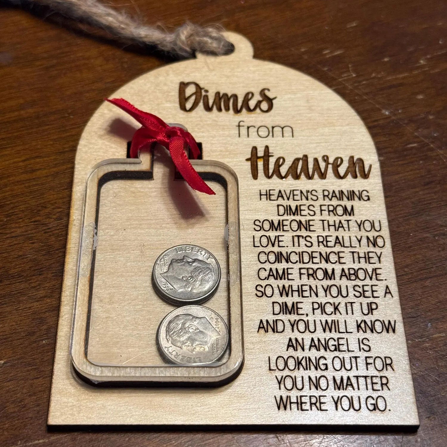 Dimes from Heaven Ornament – Glowforge Shop