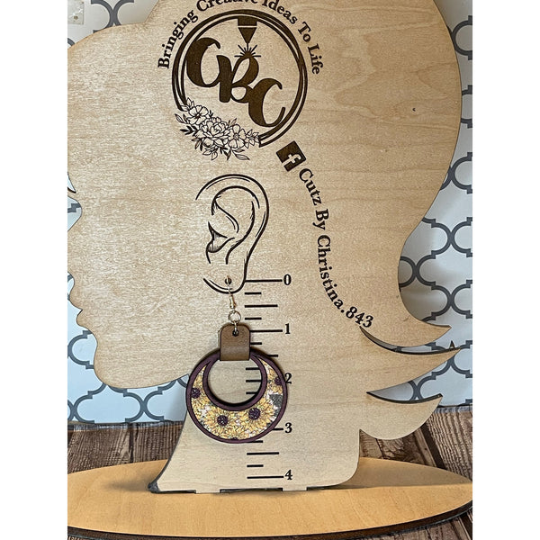 Earring Head Display with Measurement – Glowforge Shop