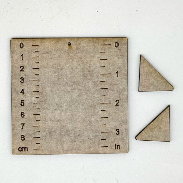Earring Ruler for Merchandise Photography cm/in – Glowforge Shop