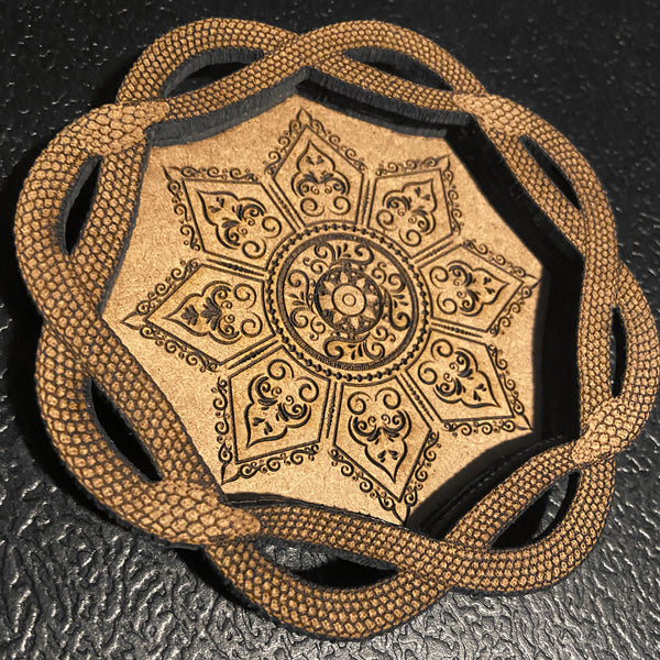 Elegant Snake Design Coaster / Tray – Glowforge Shop
