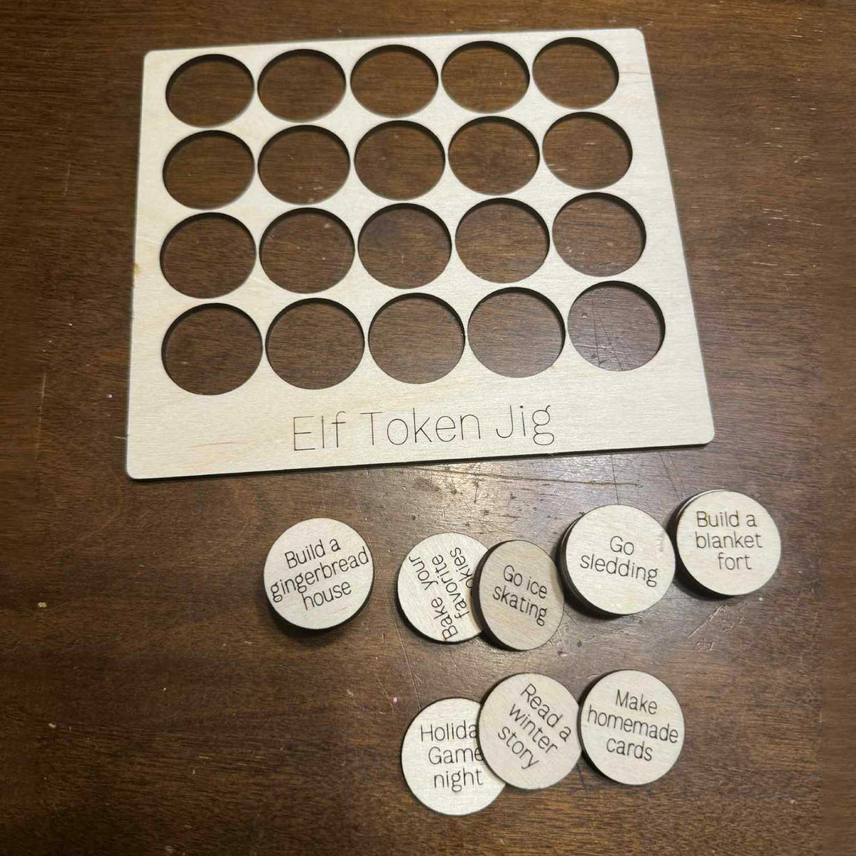 Elf Activity Tokens – Glowforge Shop