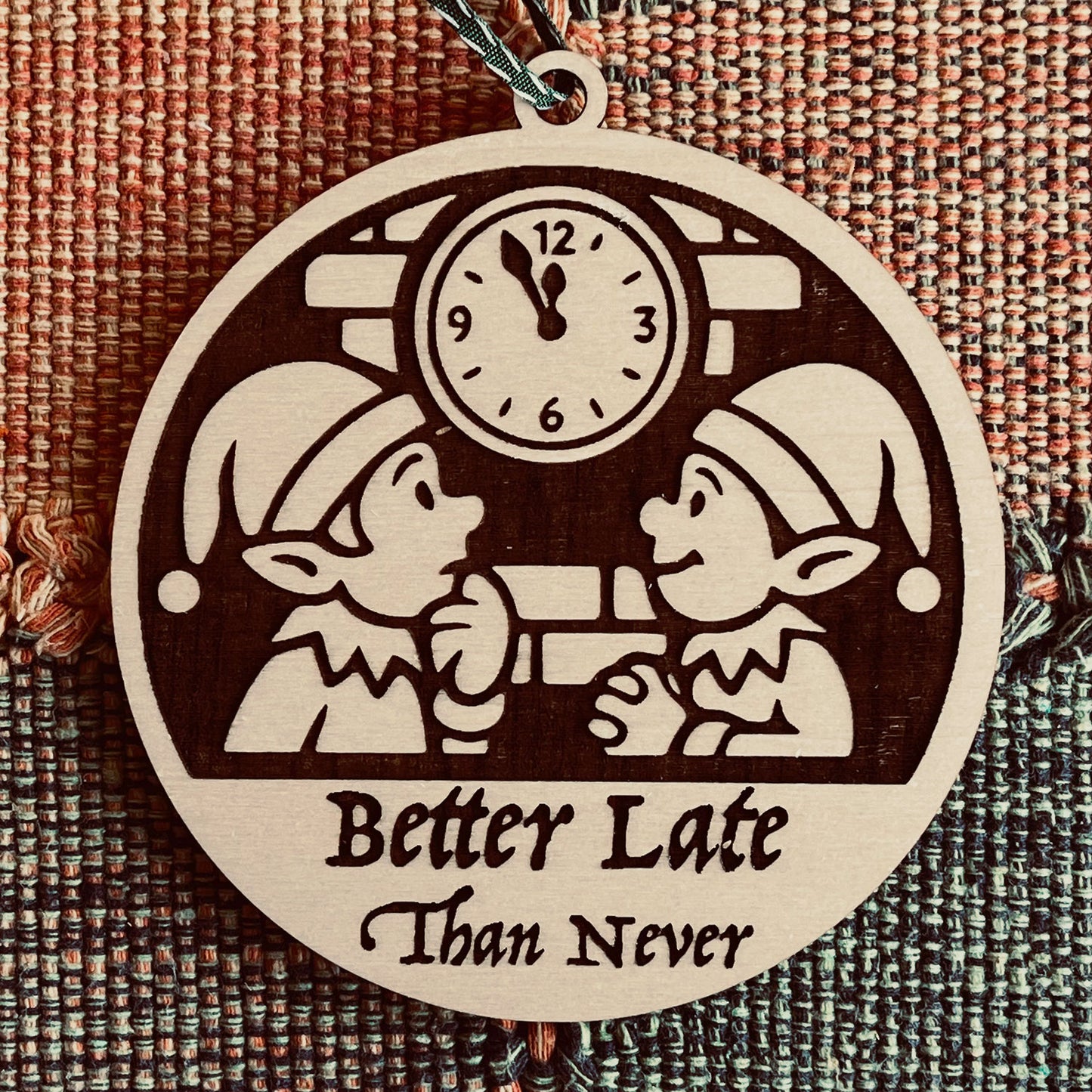 Elf O’ Clock Christmas Ornament – Glowforge Shop
