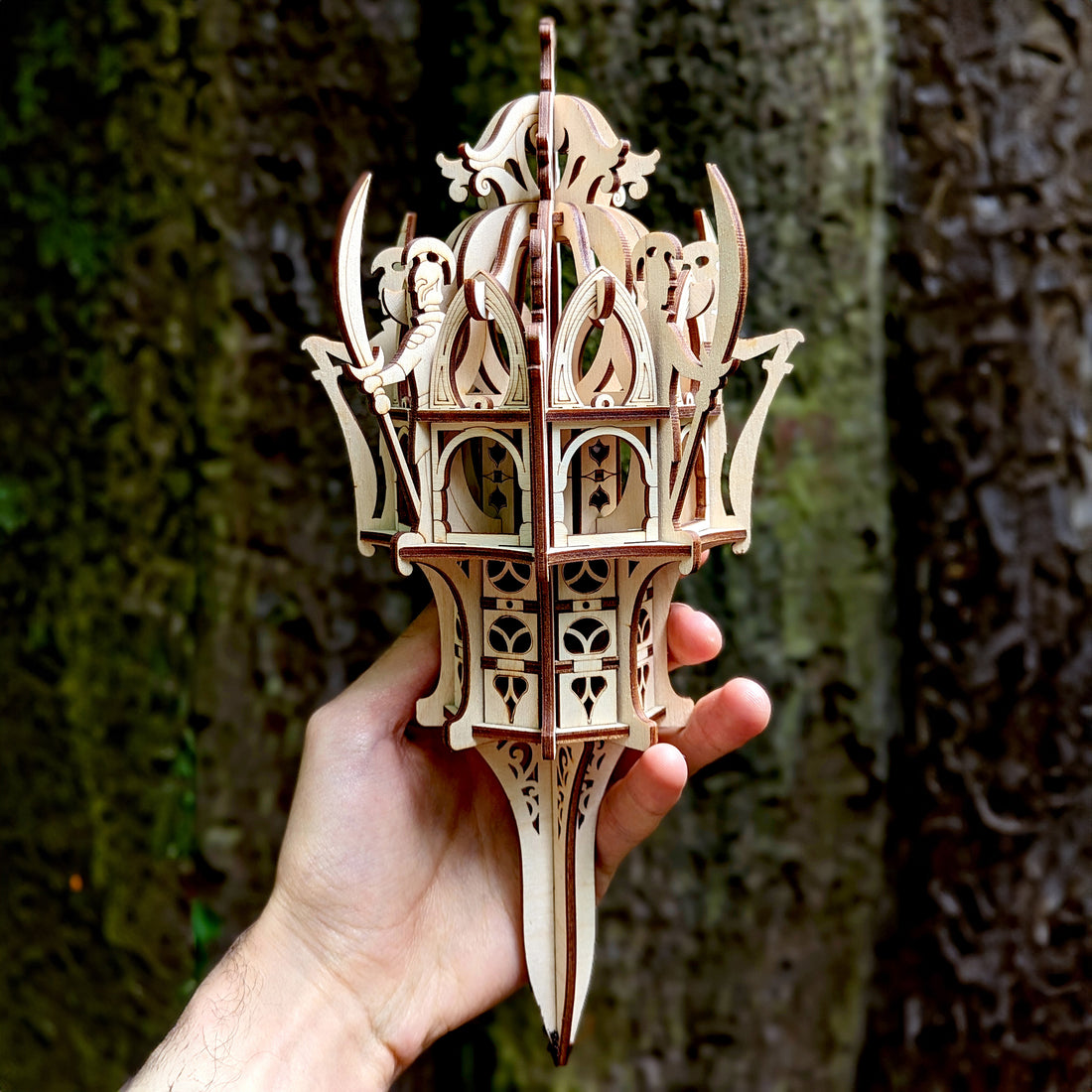 Elven Tower - Decorative Miniature on Pole for Garden and House Plants ...
