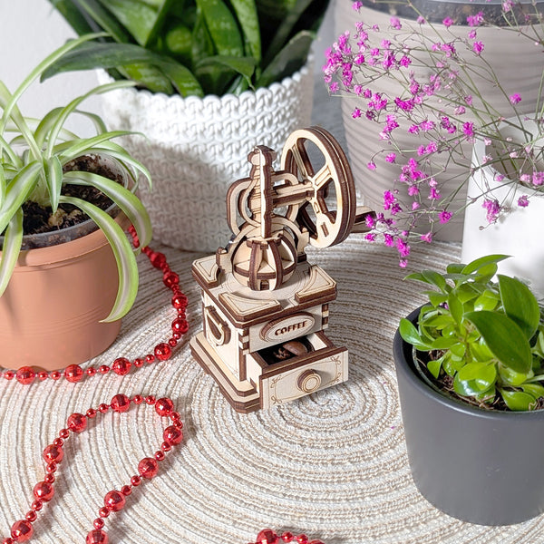 Extra Small Miniature Vintage Coffee Grinder with Pull-Out Drawer for ...