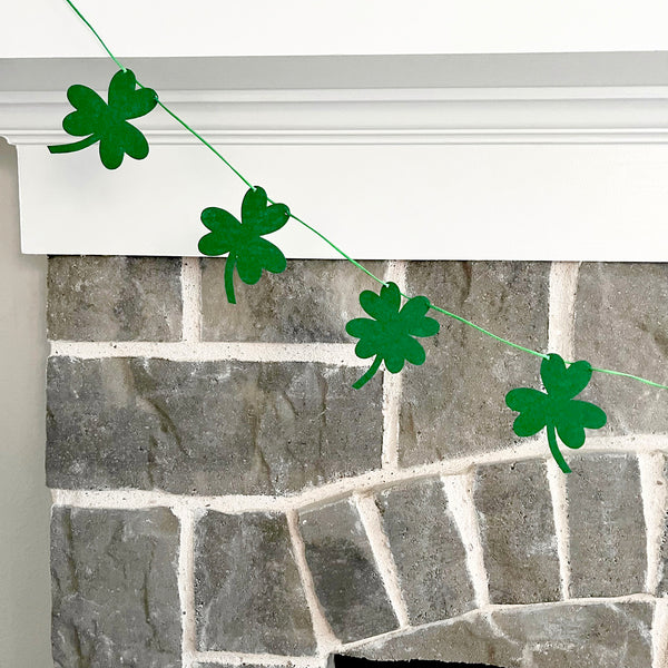 Felt Lucky Clover Garland - St. Patrick's Day Themed Decor – Glowforge Shop