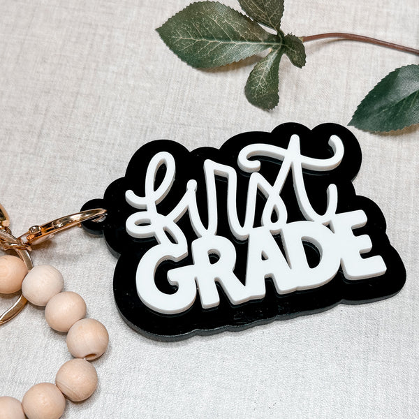 First Grade Layered Keychain or Bag Tag – Glowforge Shop