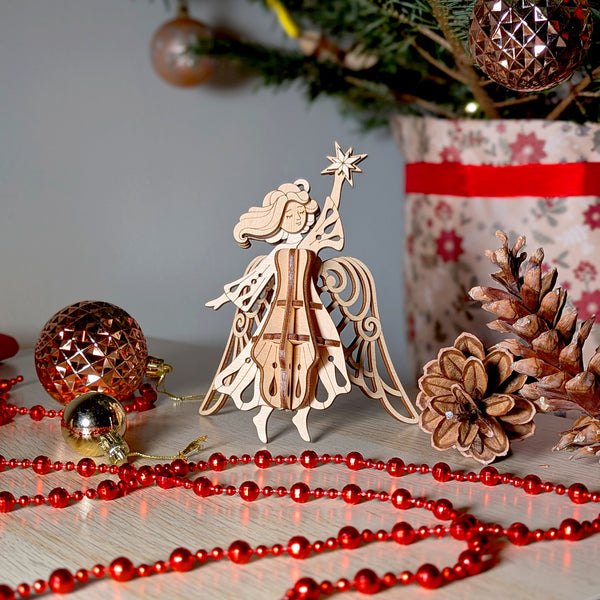 Flying Angel Ornament with a Star - Easter & Christmas Decoration ...
