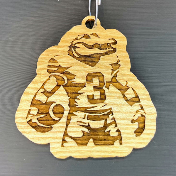 Football Alligator / Crocodile Mascot Keychain – Glowforge Shop