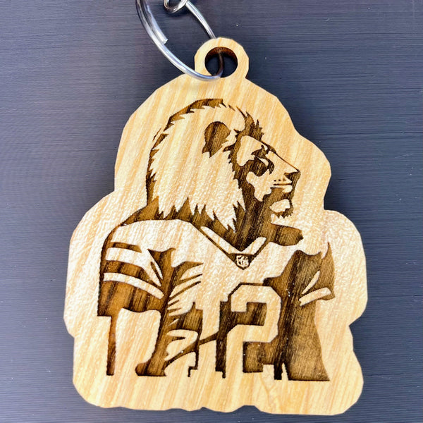Football Lion Mascot Keychain – Glowforge Shop