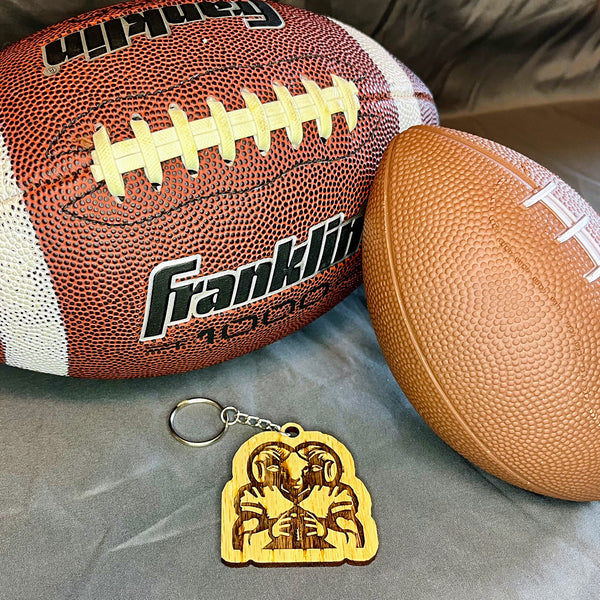 Football Ram Mascot Keychain – Glowforge Shop