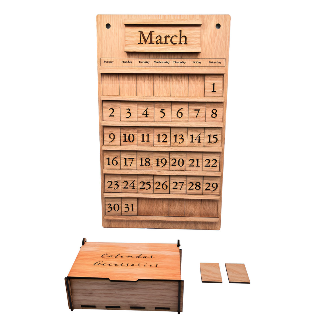 Forever Calendar with Accessories Box – Glowforge Shop