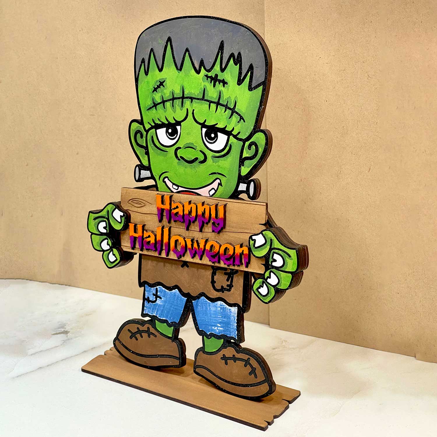 Frankenstein Halloween Stand – Glowforge Shop