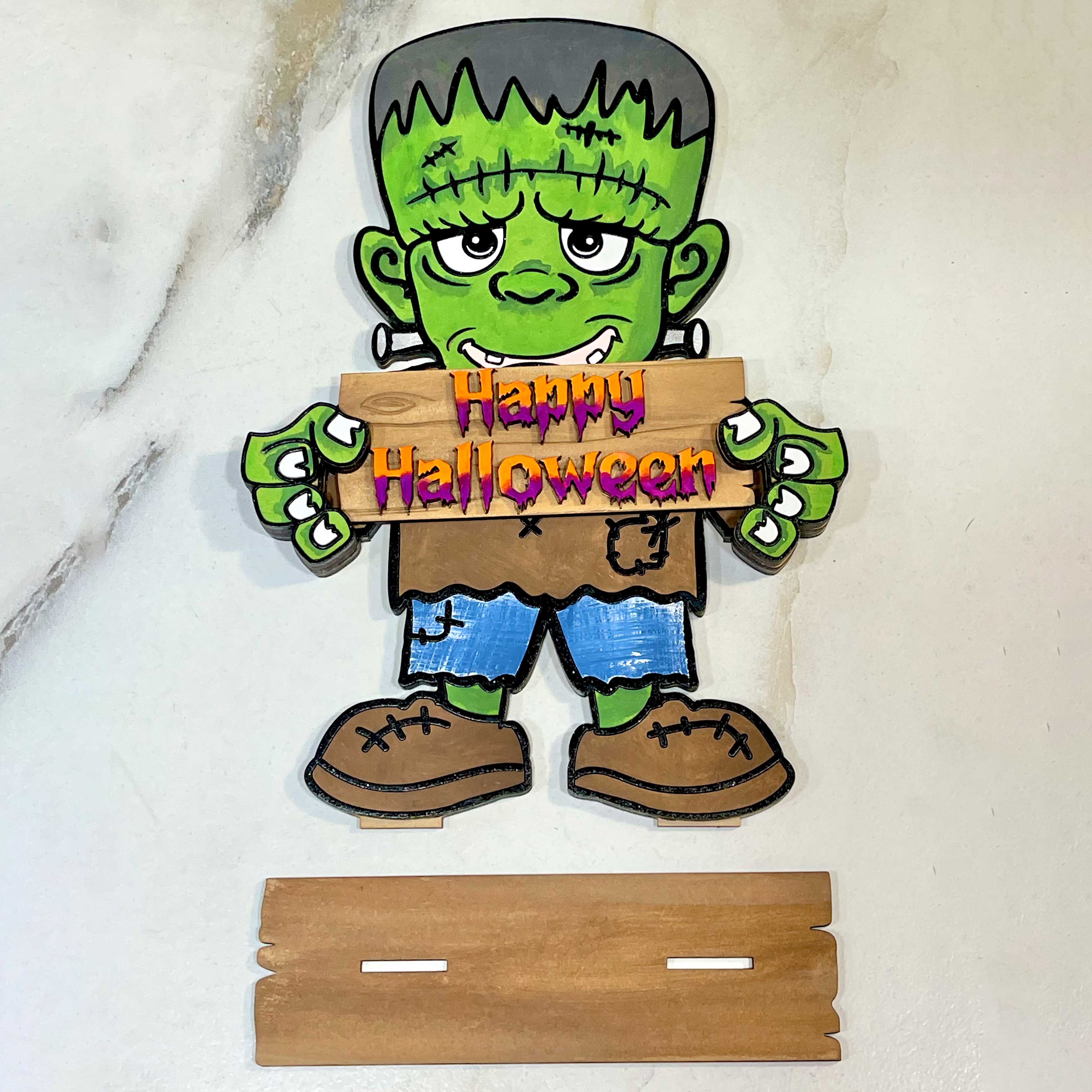 Frankenstein Halloween Stand – Glowforge Shop