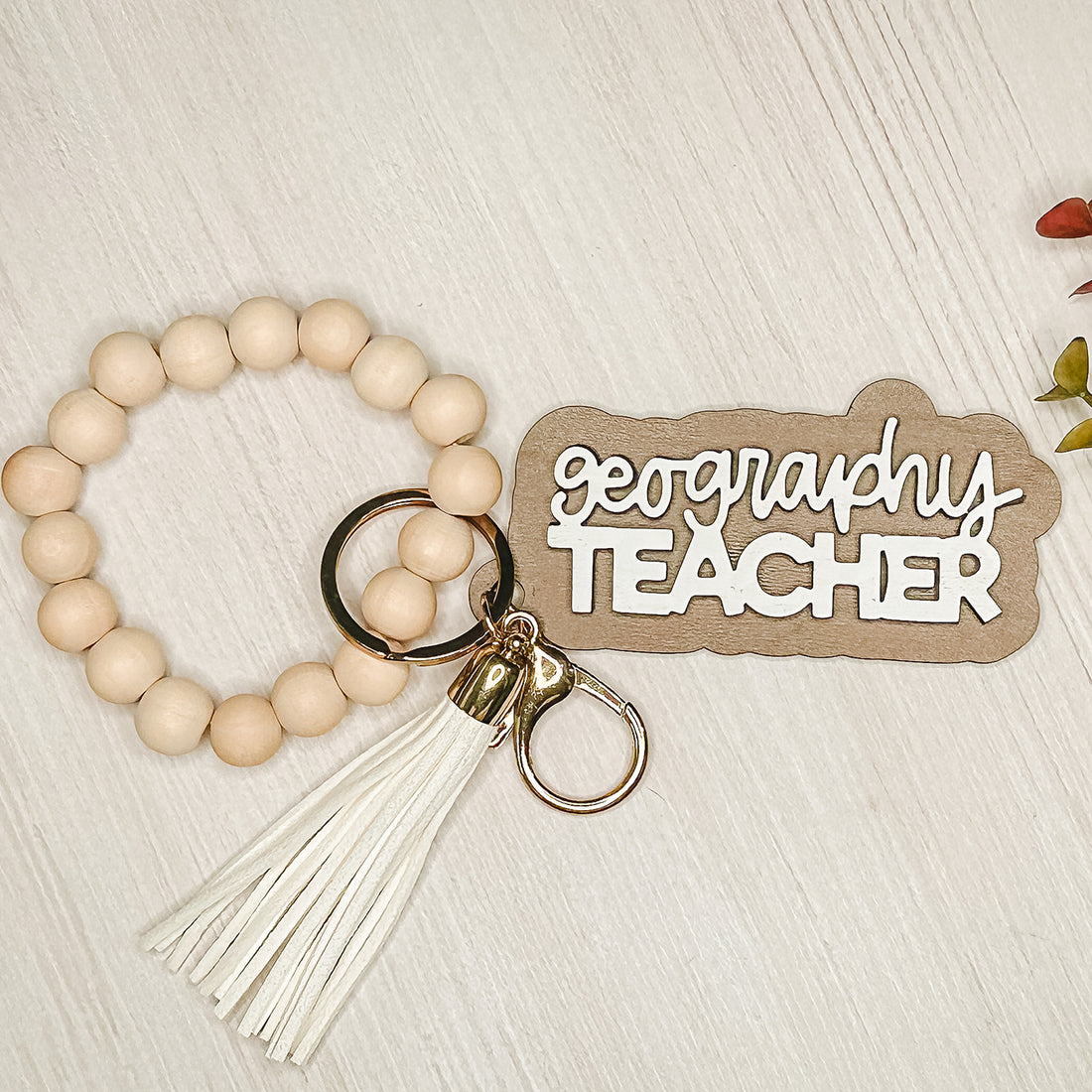 Geography Teacher Layered Keychain – Glowforge Shop