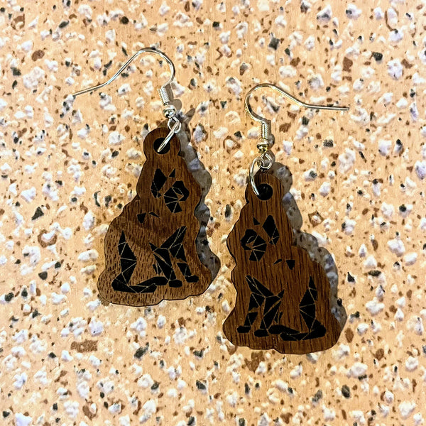 Geometric Siamese Cat Earrings – Glowforge Shop